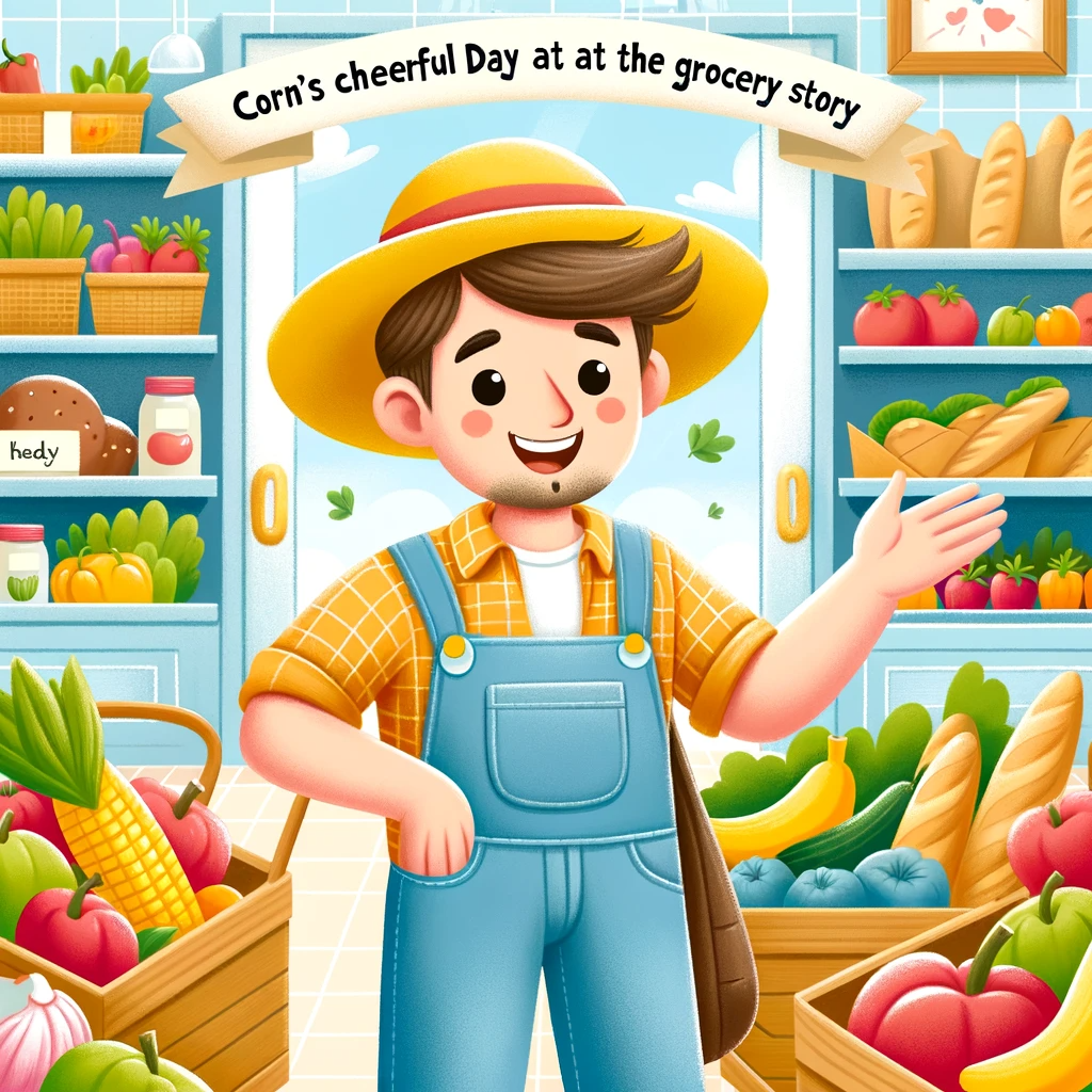 Corn's Cheerful Day at the Grocery Store - Inside Benjamin's Mind